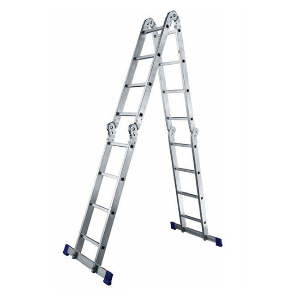 AL-12 سلم ألومنیوم مفصلي سقالة مفرد ومزدوج خدمة شاقة 3.5 متر -12 درجة – eTawredat