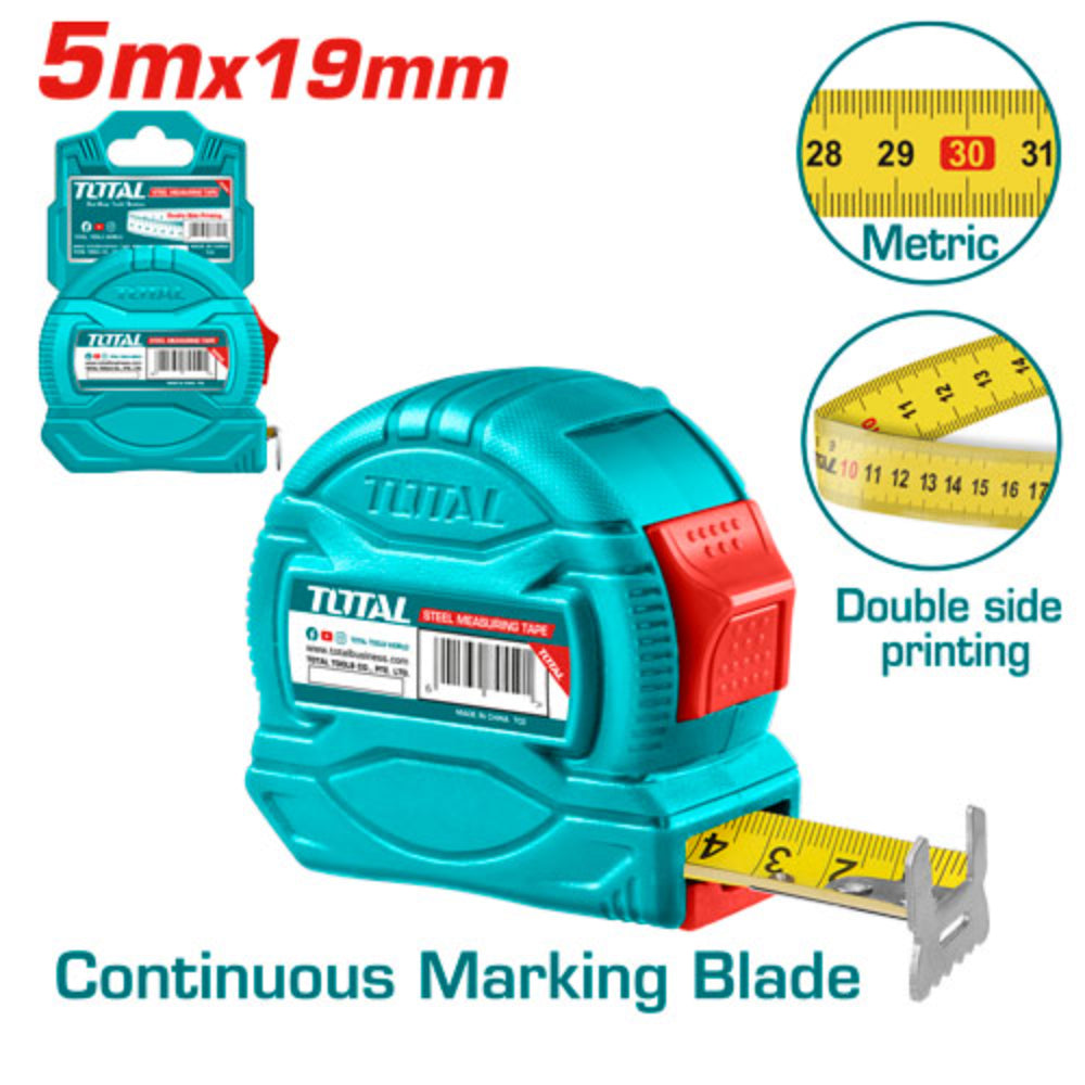 TMT34519M متر 5×19 مم بالستيك توتال – eTawredat