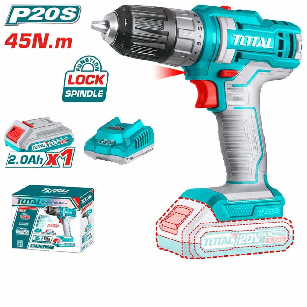 TDLI200518 شنيور 20 فولت 10 مم 1بطارية 2 امبير توتال – eTawredat