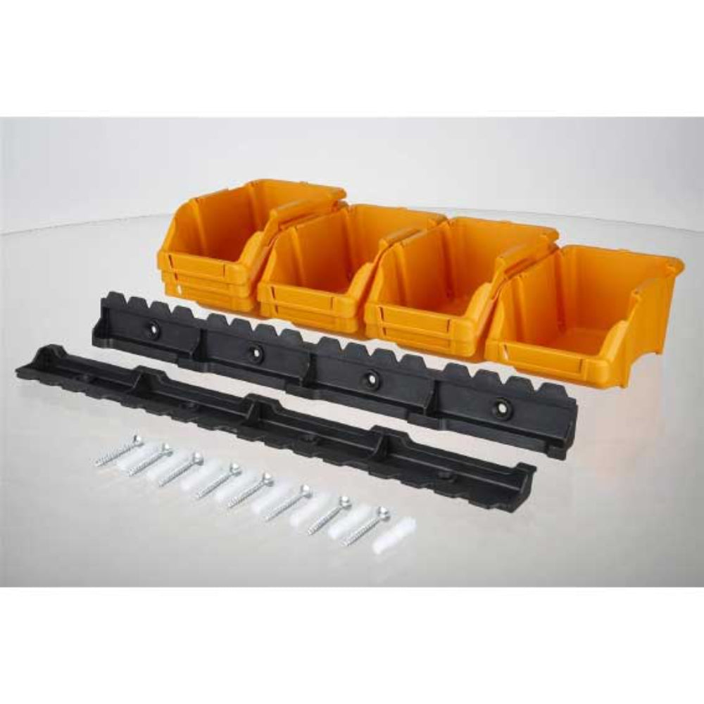 طقم 10 قطعة صندوق تخزين بلاستيك مفتوح لون اصفر رقم 10 مقاس 103×165×75 – eTawredat