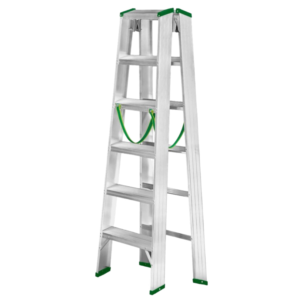 سلم الومنيوم مزدوج - درج وقوف عريض من الجانبين -الارتفاع 1.75 متر-المس – eTawredat