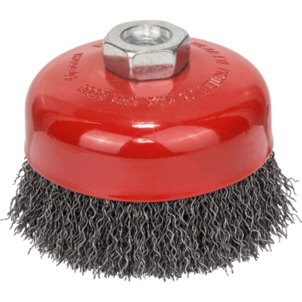 فرشه سلك حره 100 مم للحديدM14 Cup Brush 100mm Crimped For Metal – eTawredat