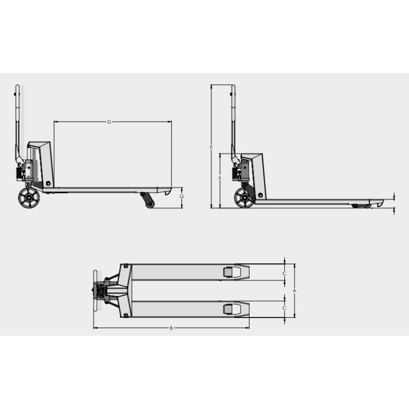 عربة هيدروليك استانلس ستيل 2.5 طن عرض 68 مصري – eTawredat