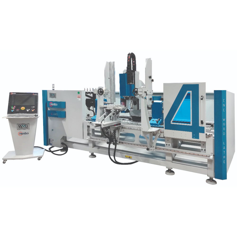 4 AXIS PLUS CNC WOOD LATHE MACHINE – eTawredat